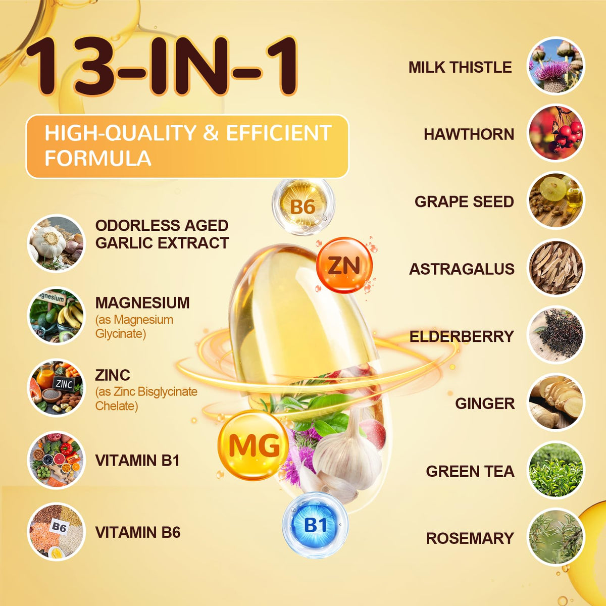 Liposomal garlic softgels for health