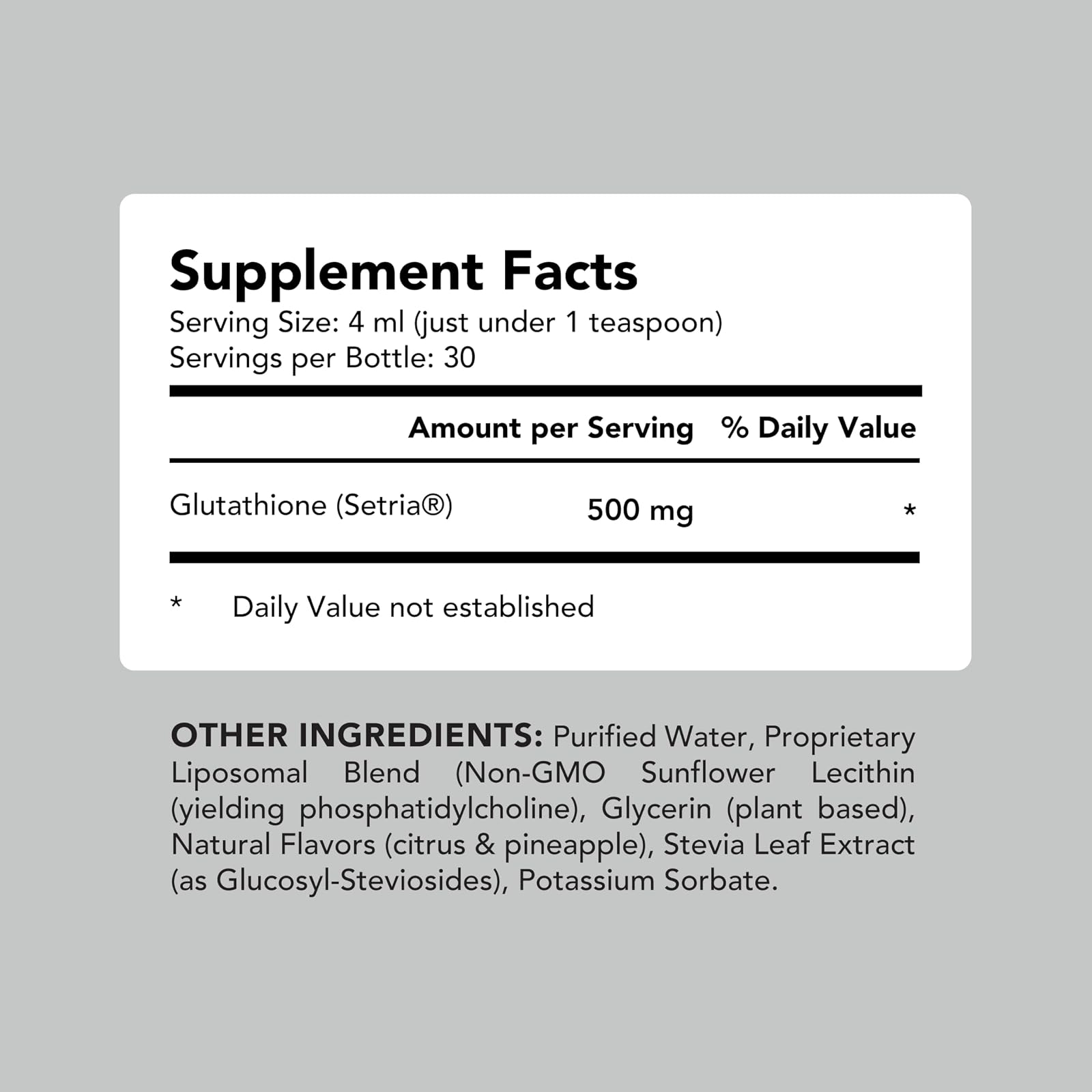 liposomal glutathione for skin health