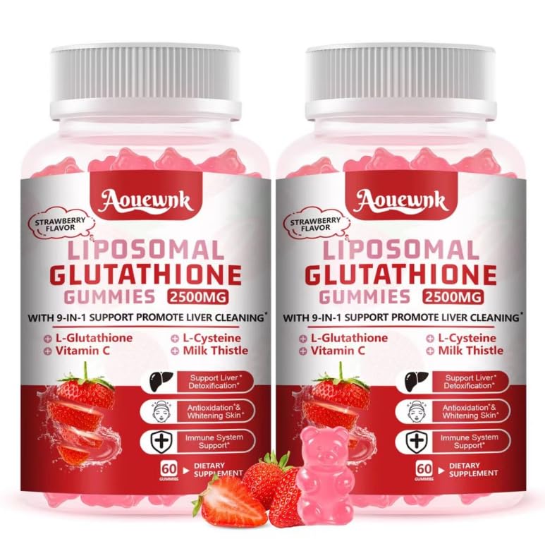 Liposomal glutathione gummies for detox