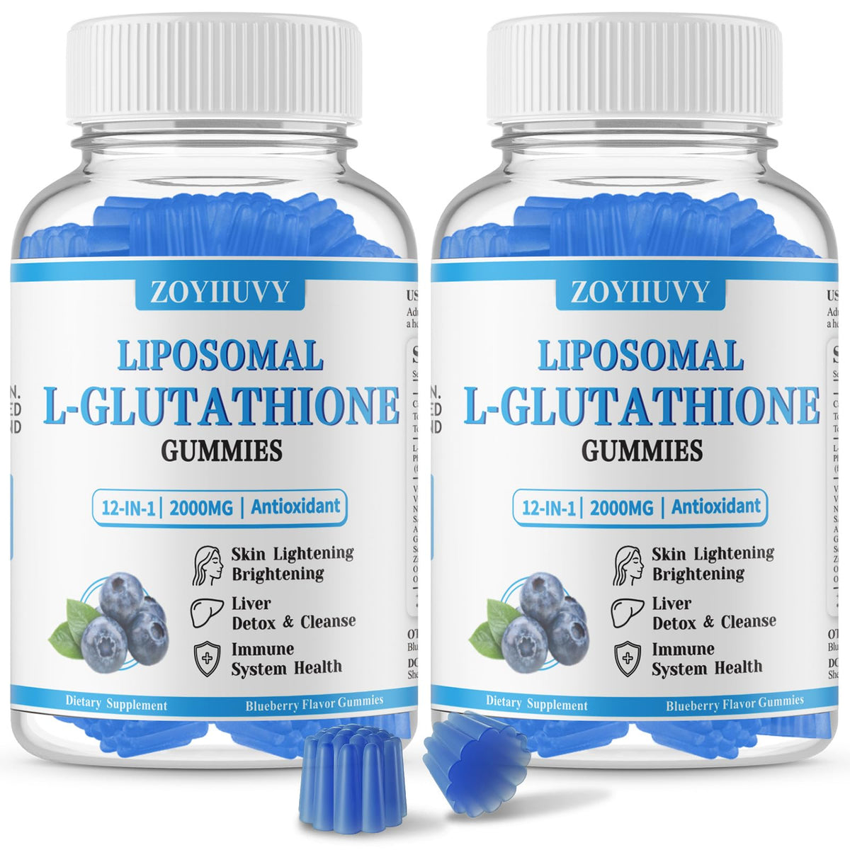 Liposomal glutathione gummies for detox