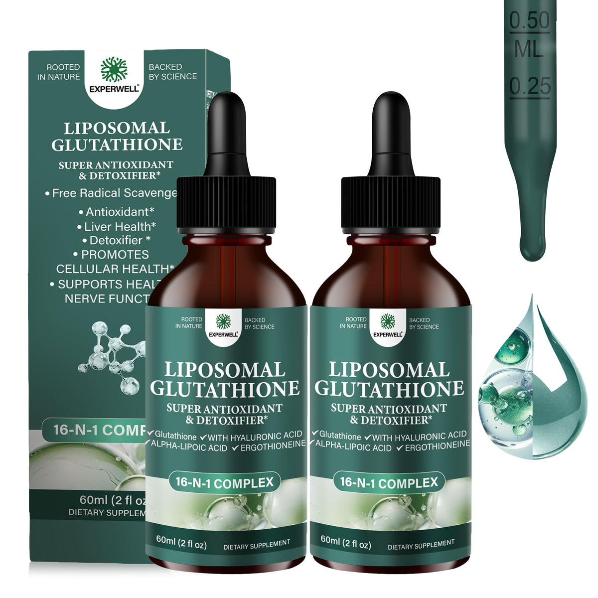 Liposomal glutathione liquid drops benefits