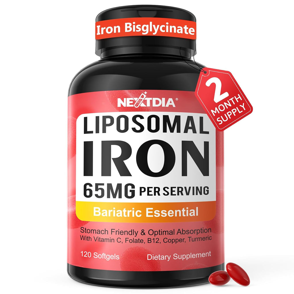 Liposomal iron bisglycinate supplement