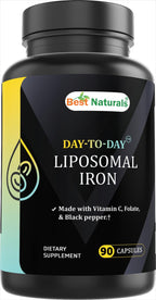 Liposomal iron supplement for energy