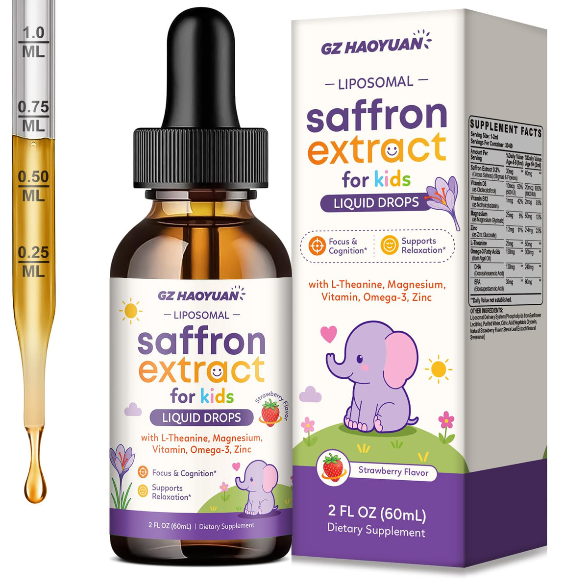 Liposomal kids saffron drops benefits