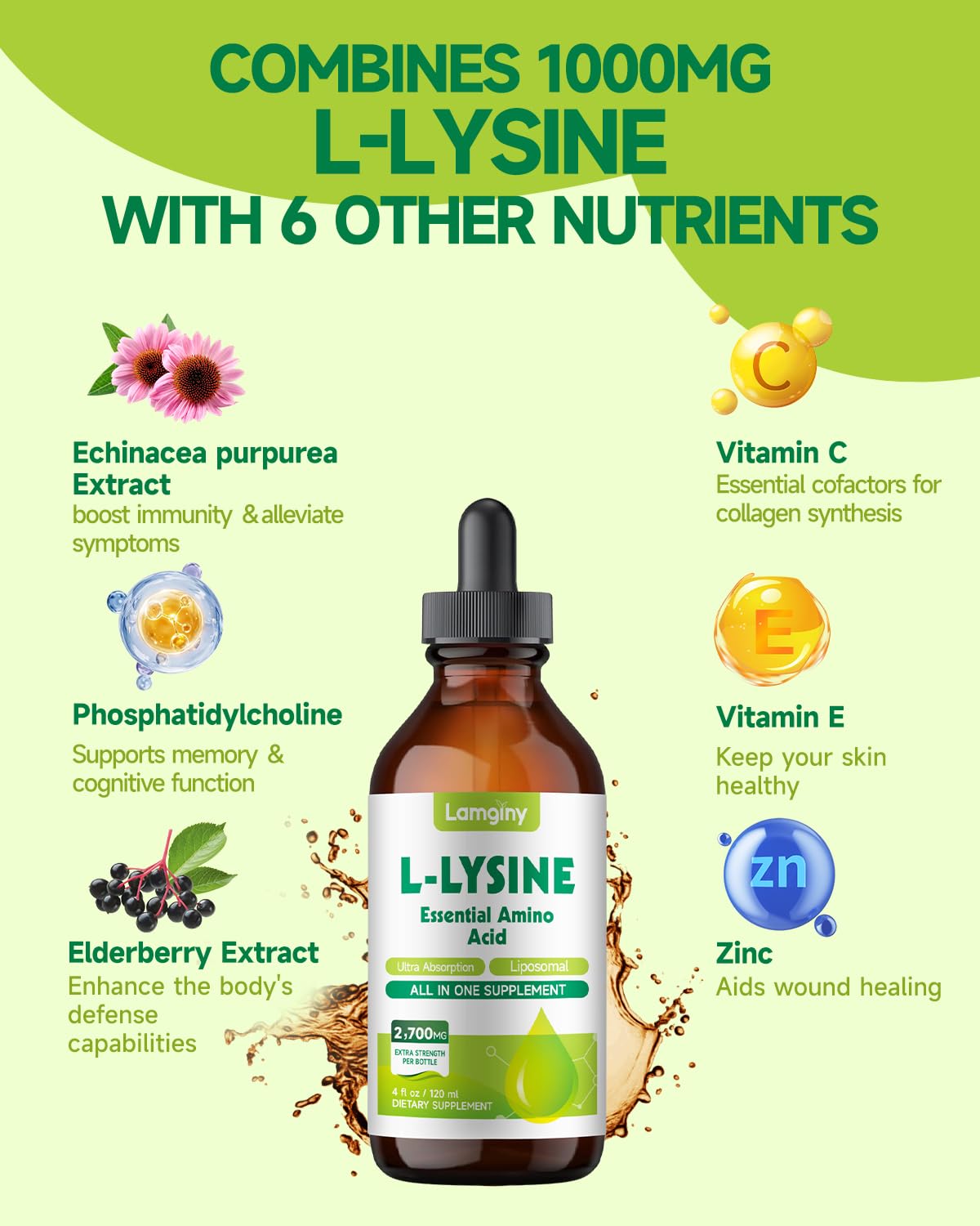 Liposomal L-Lysine for better absorption