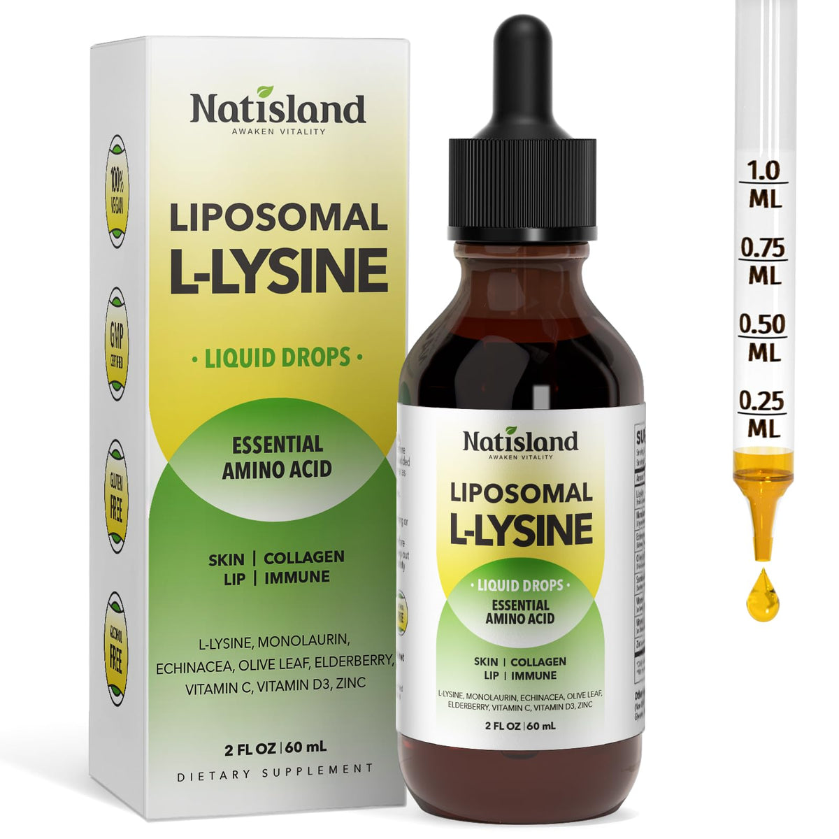 Liposomal L-Lysine liquid drops
