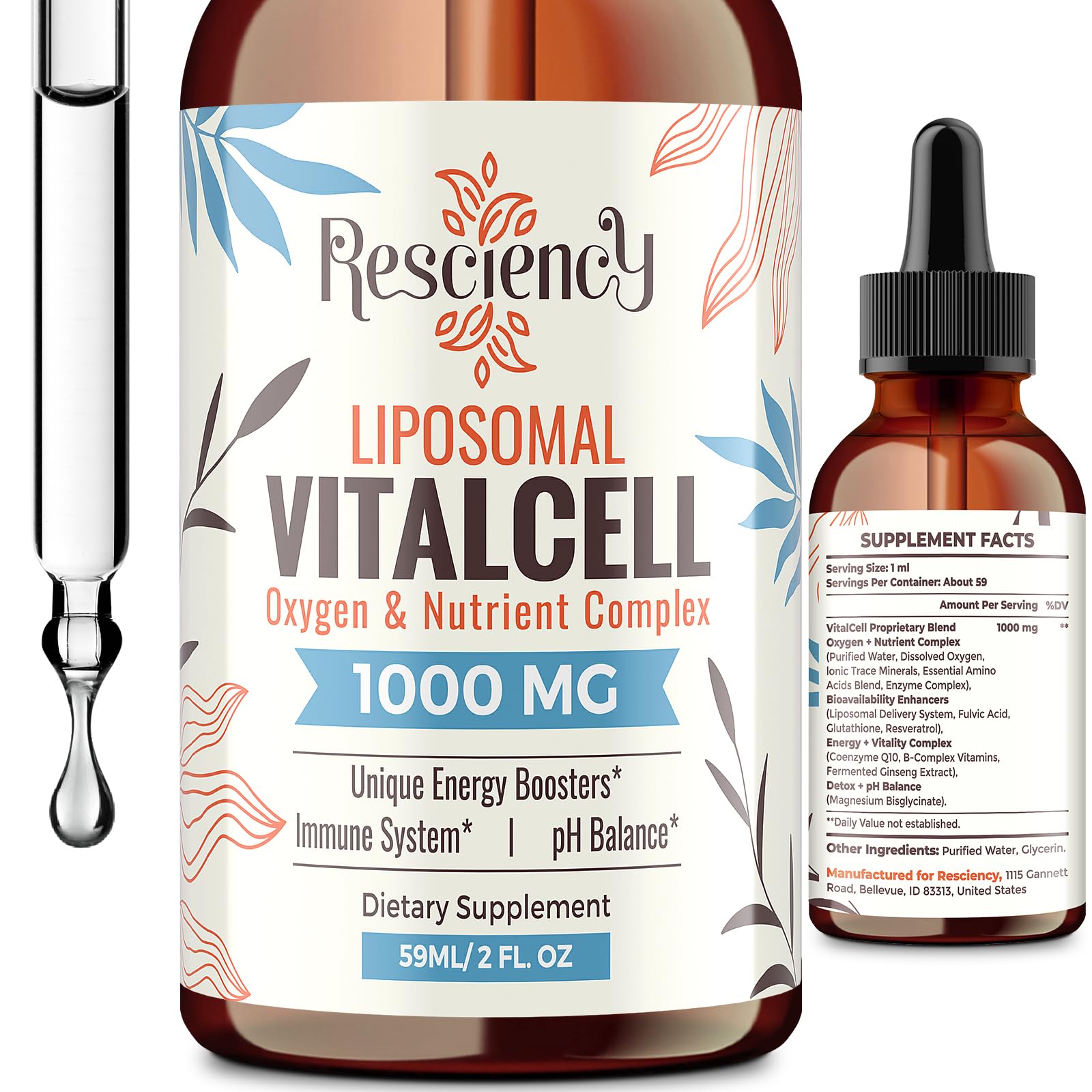 Liposomal liquid oxygen multivitamin