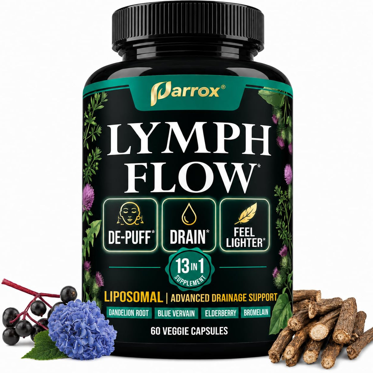 Liposomal lymphatic drainage support