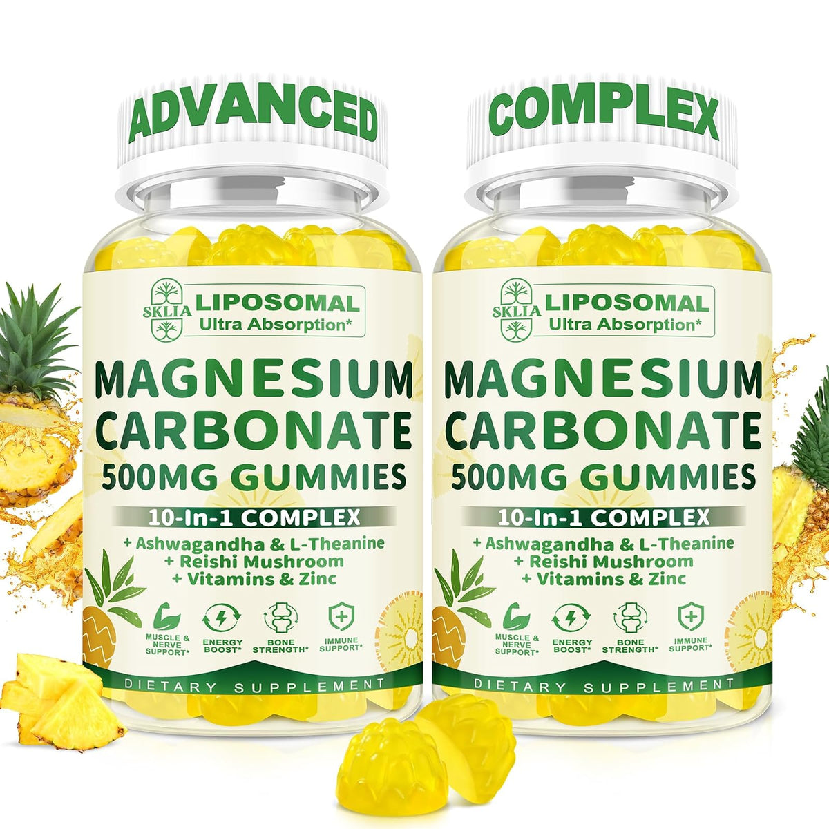 Liposomal magnesium carbonate gummies