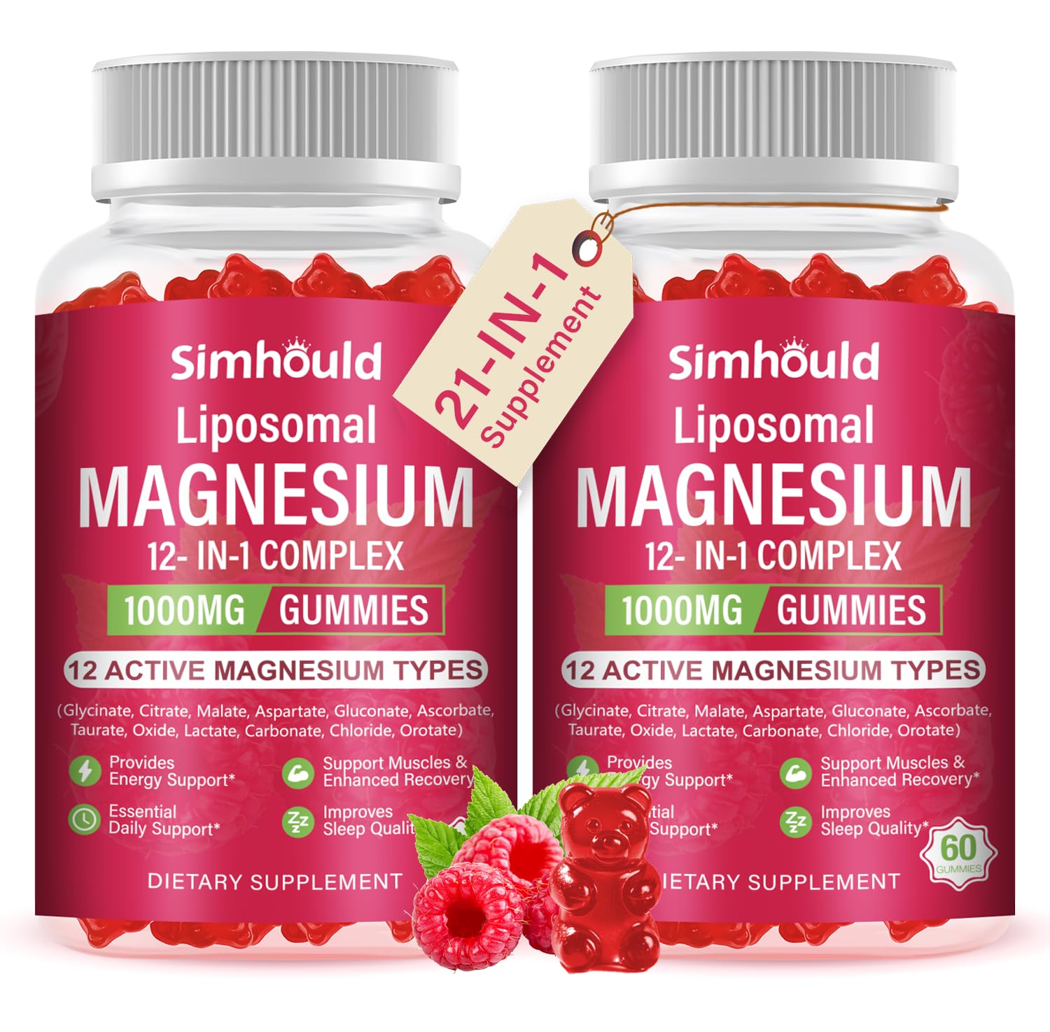 Liposomal magnesium complex gummies benefits