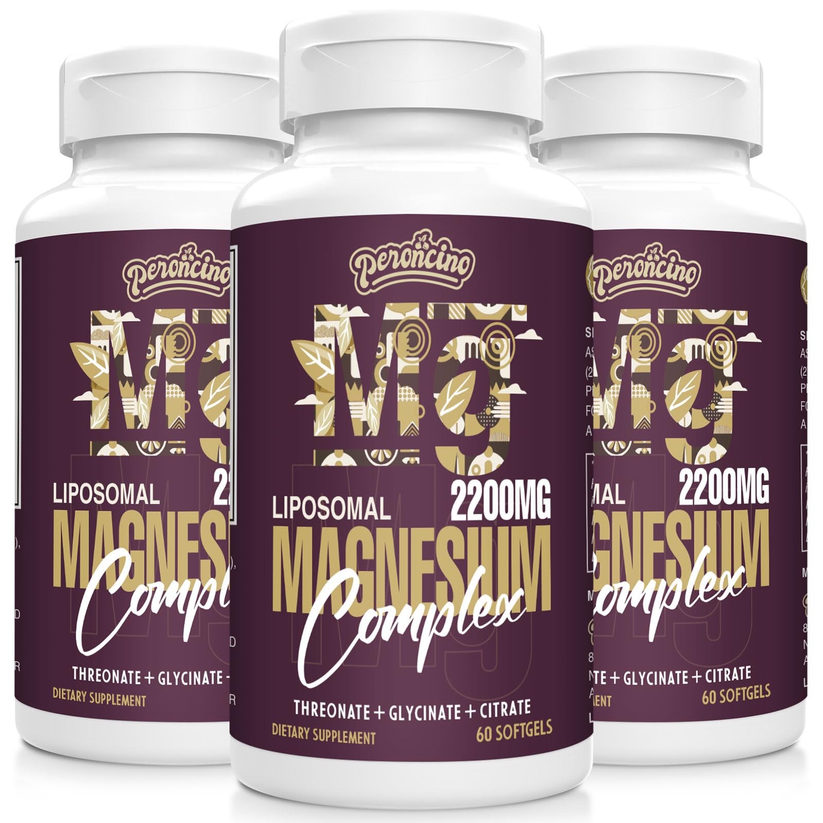Liposomal magnesium complex softgels