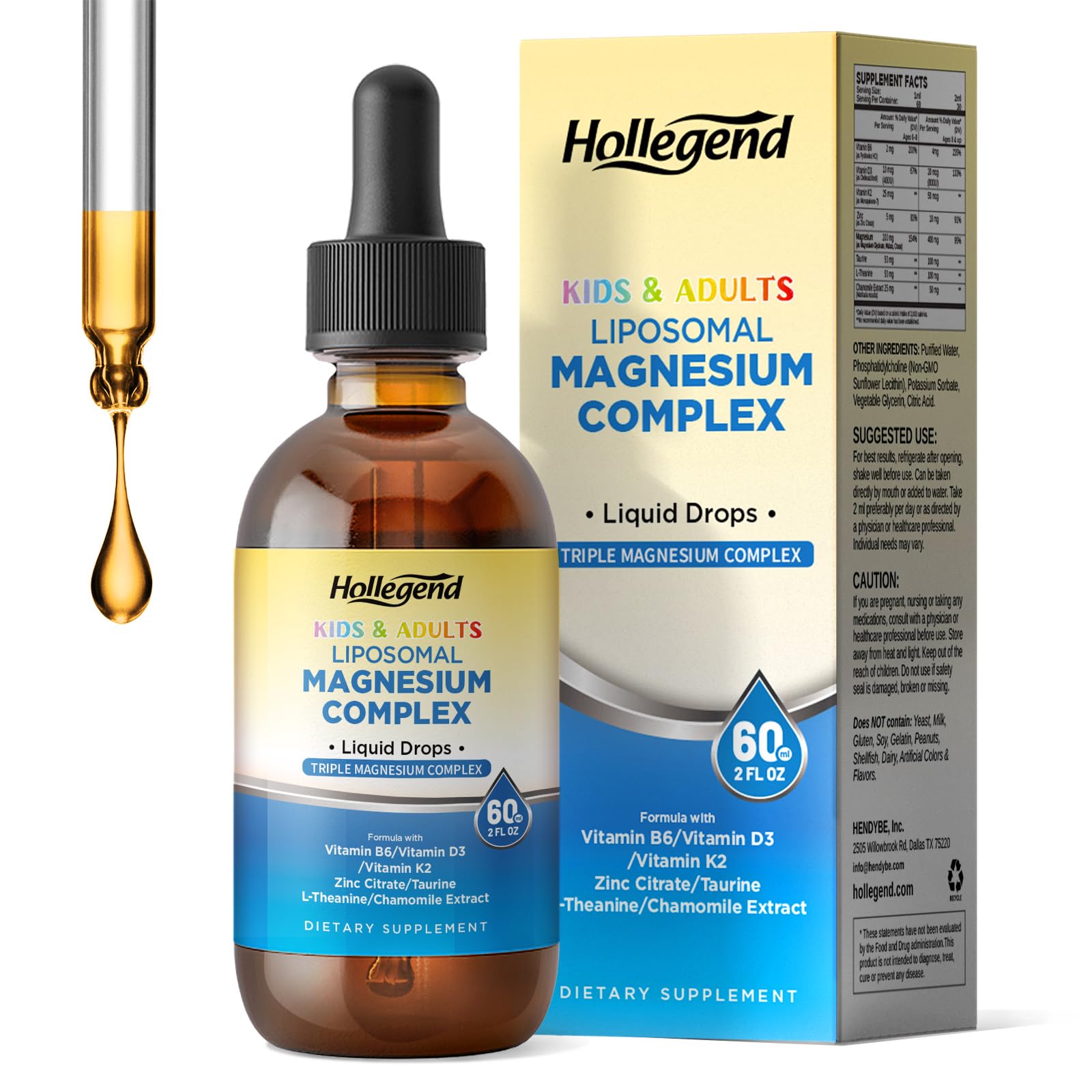 Liposomal magnesium drops for kids