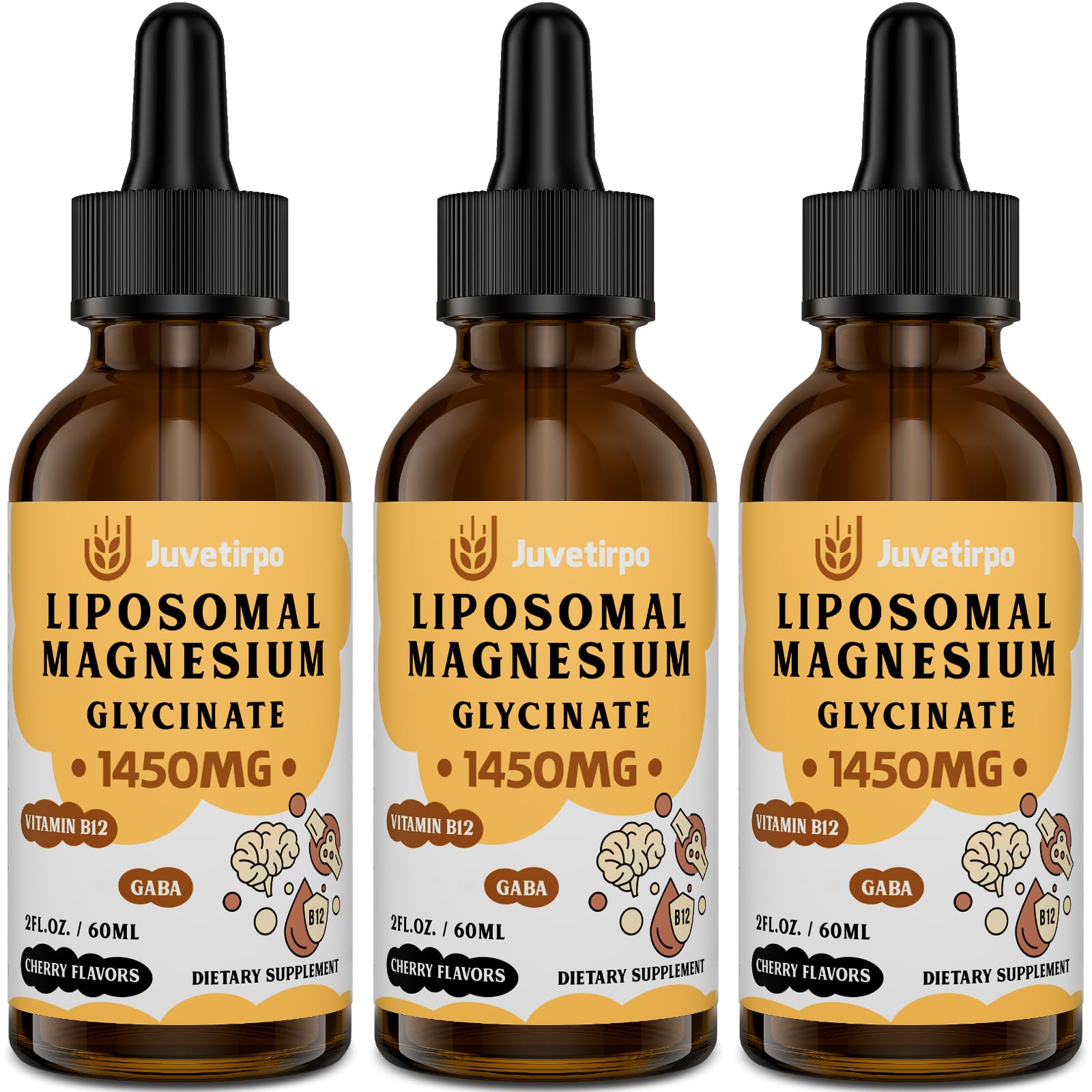Liposomal magnesium glycinate drops