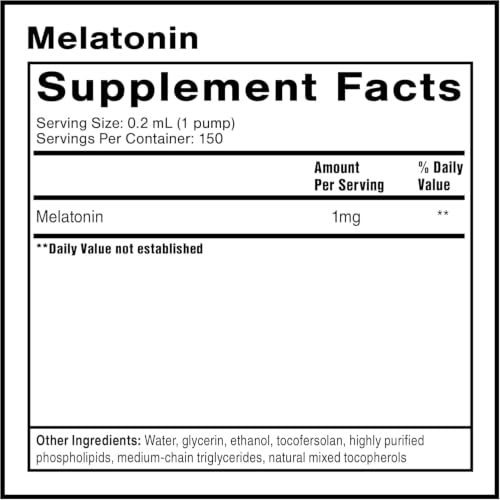 Liposomal melatonin 30 ml for relaxation