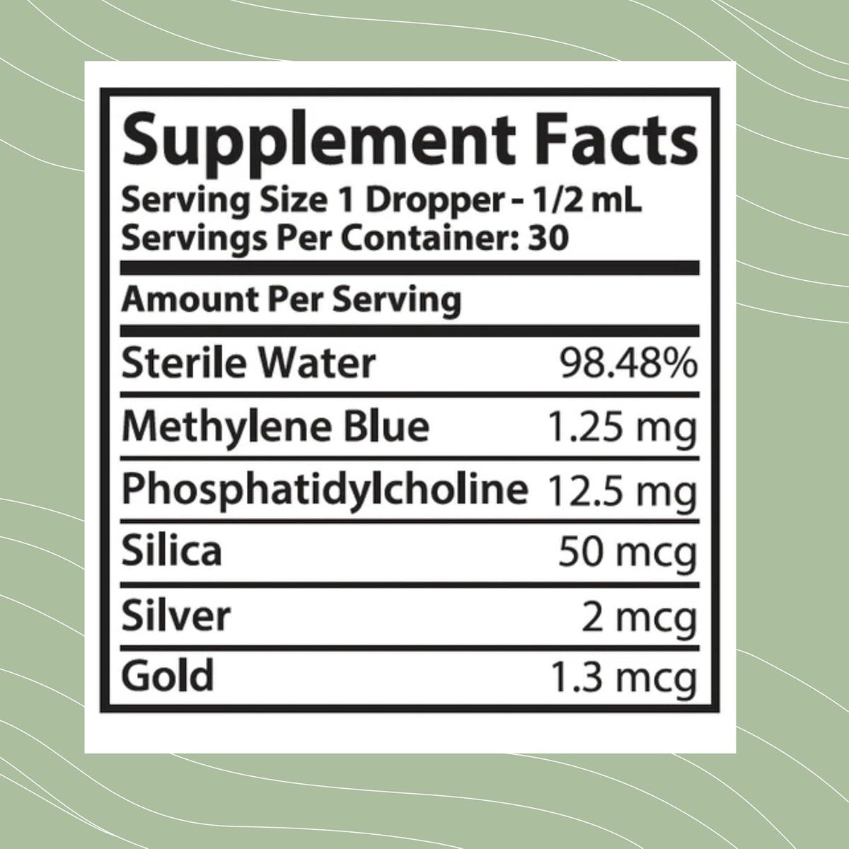 Liposomal Methylene Blue for energy