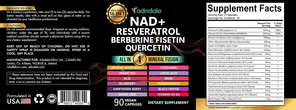 Liposomal NAD+ for daily energy support