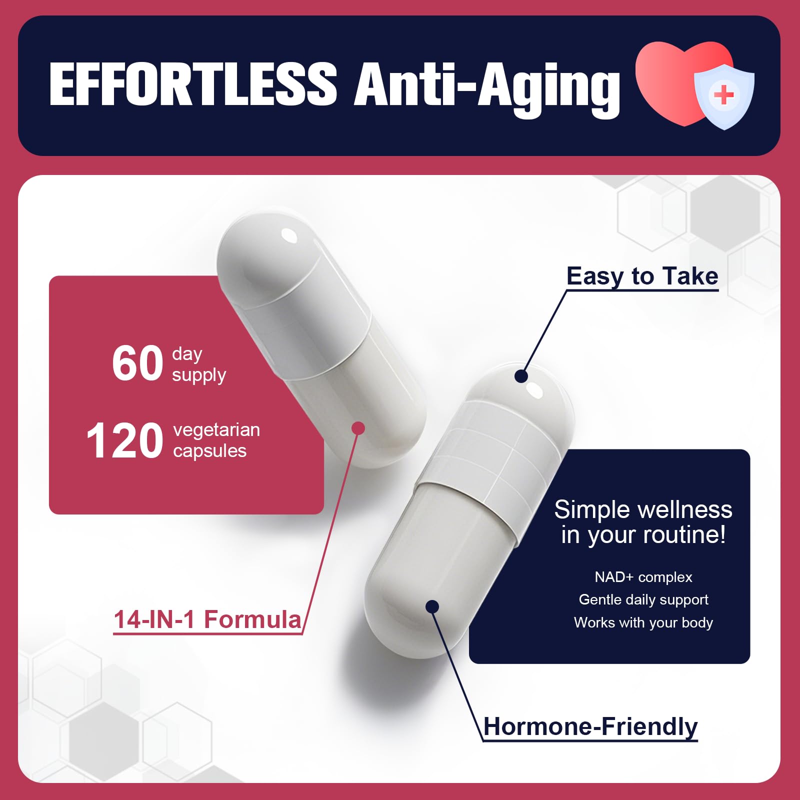 Liposomal NAD+ for enhanced vitality