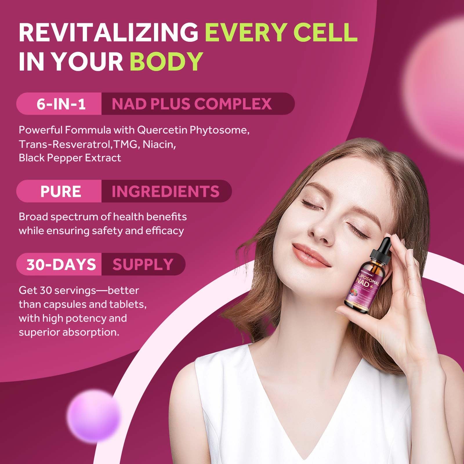 Liposomal NAD+ for enhanced wellness
