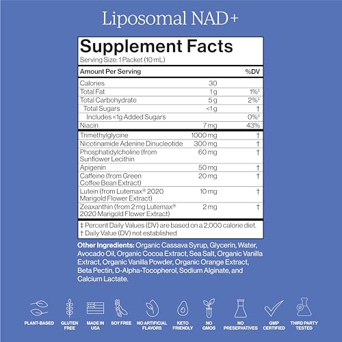 Liposomal NAD+ for enhanced wellness