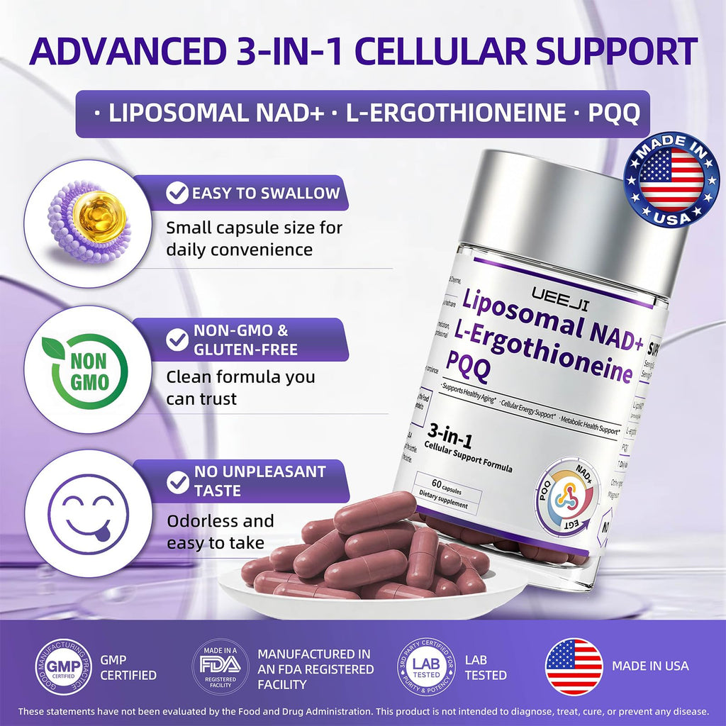 Liposomal NAD+ for healthy aging