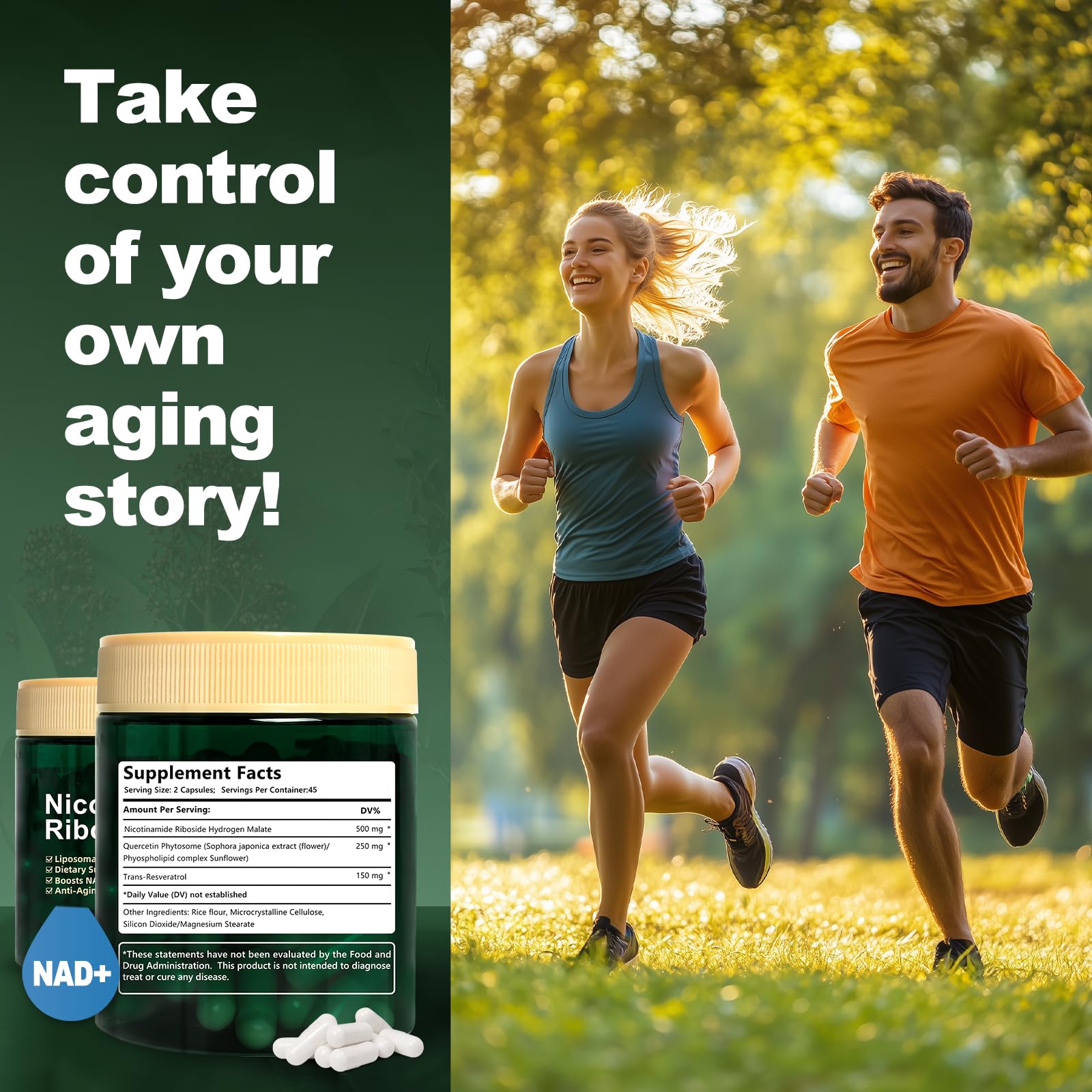 Liposomal NAD+ for improved vitality