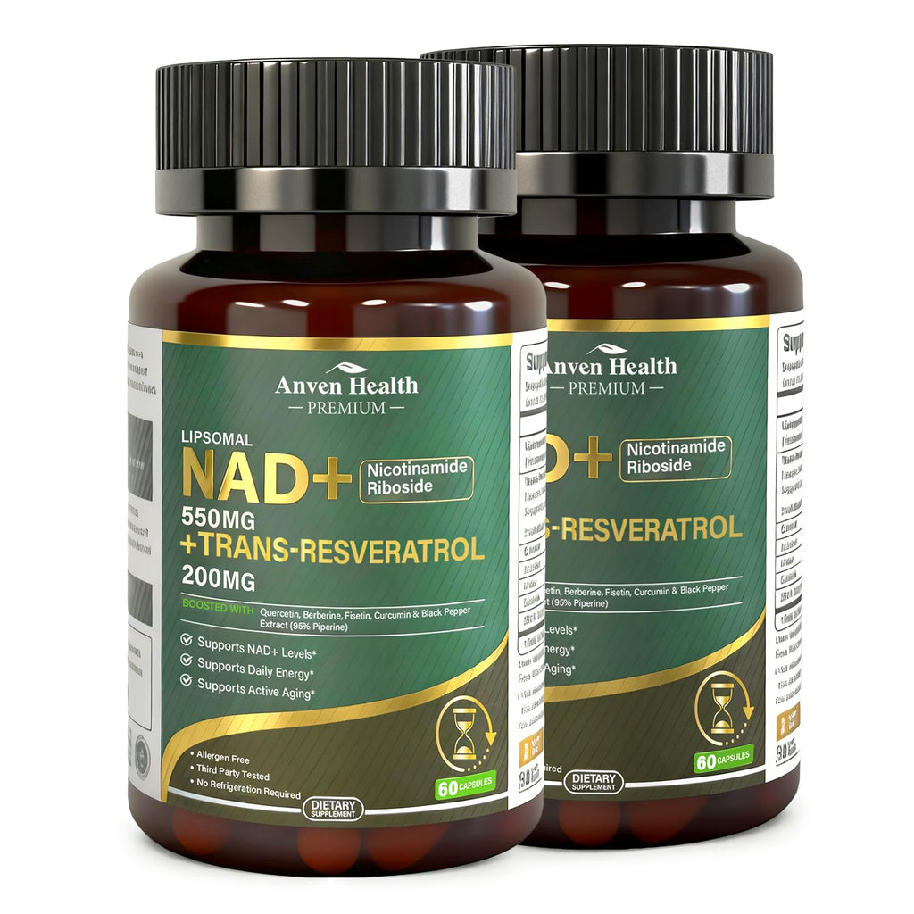 Liposomal NAD+ Resveratrol 300 mg capsules