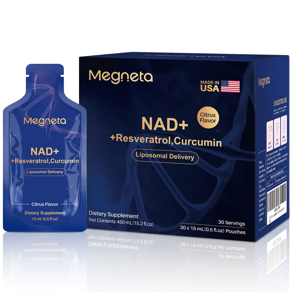 Liposomal NAD+ supplement with resveratrol