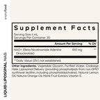 Liposomal NAD with monk fruit