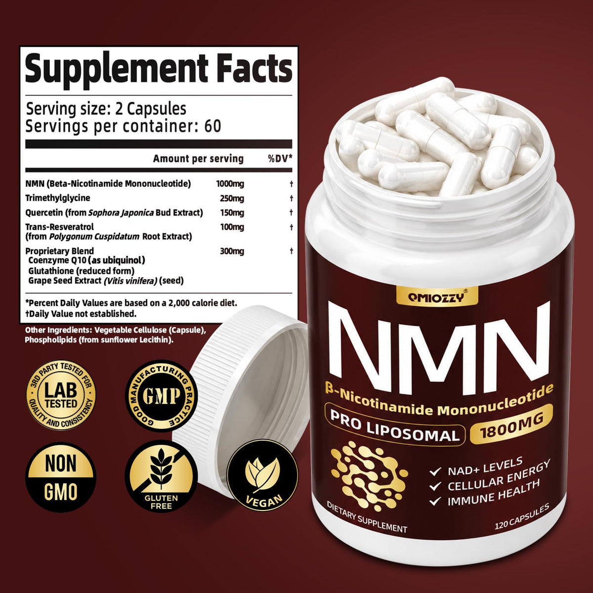 Liposomal β-Nicotinamide Mononucleotide benefits