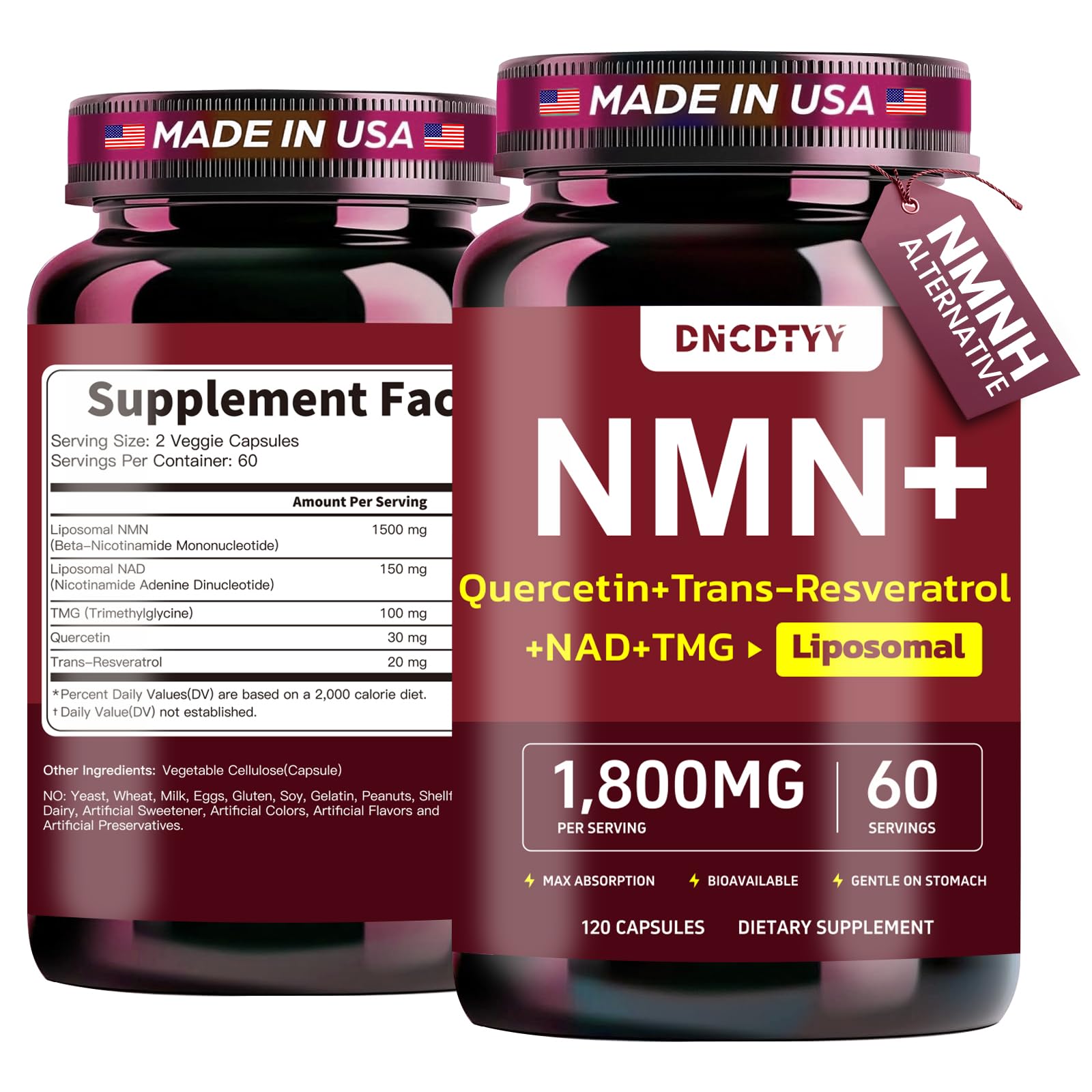 Liposomal NMN 1800 mg supplement
