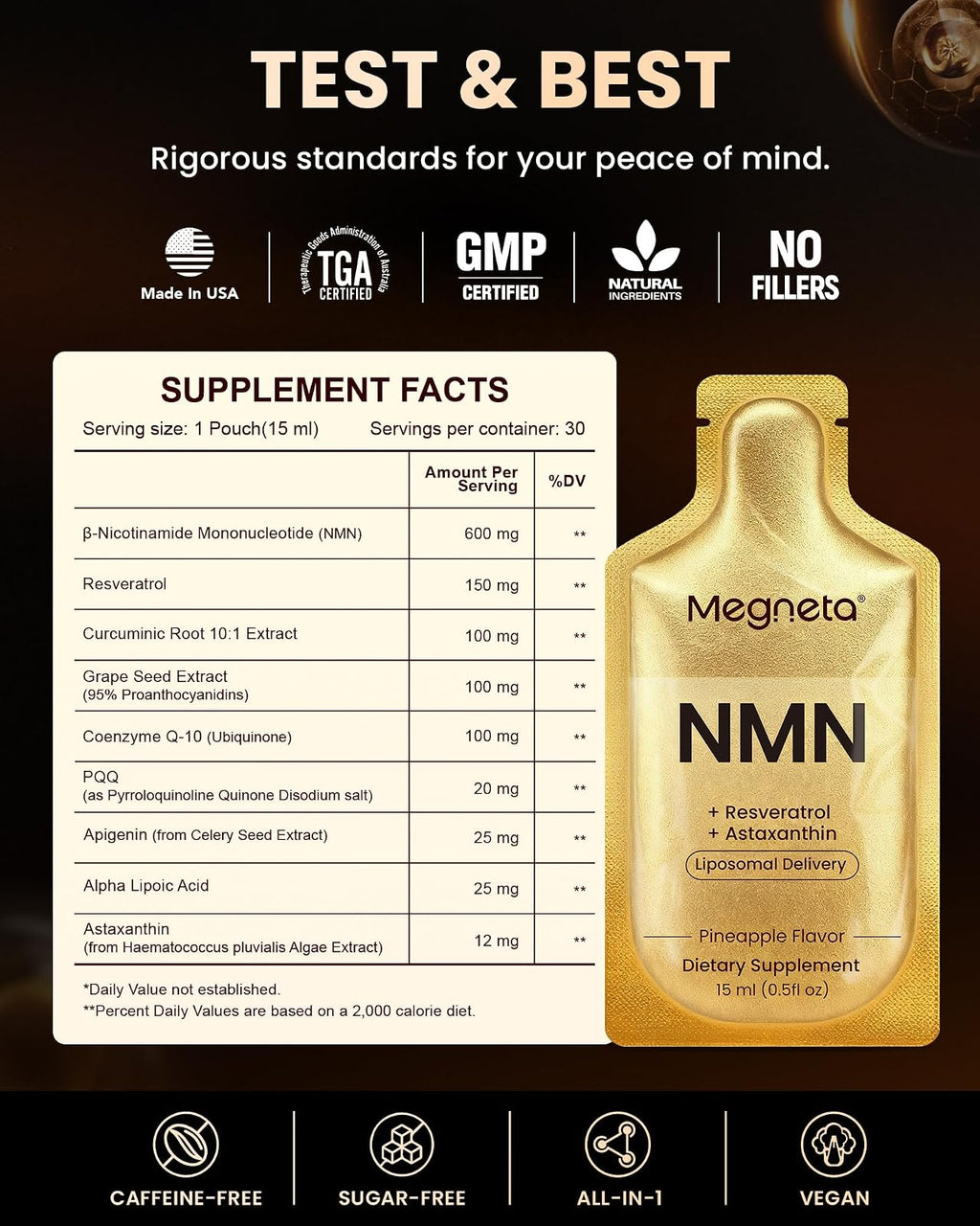 Liposomal NMN for healthy aging