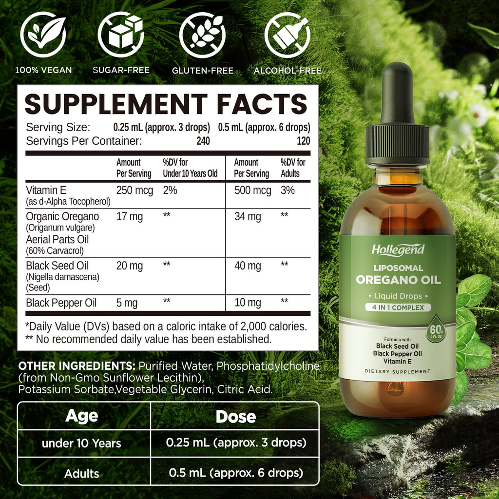 liposomal oil of oregano benefits
