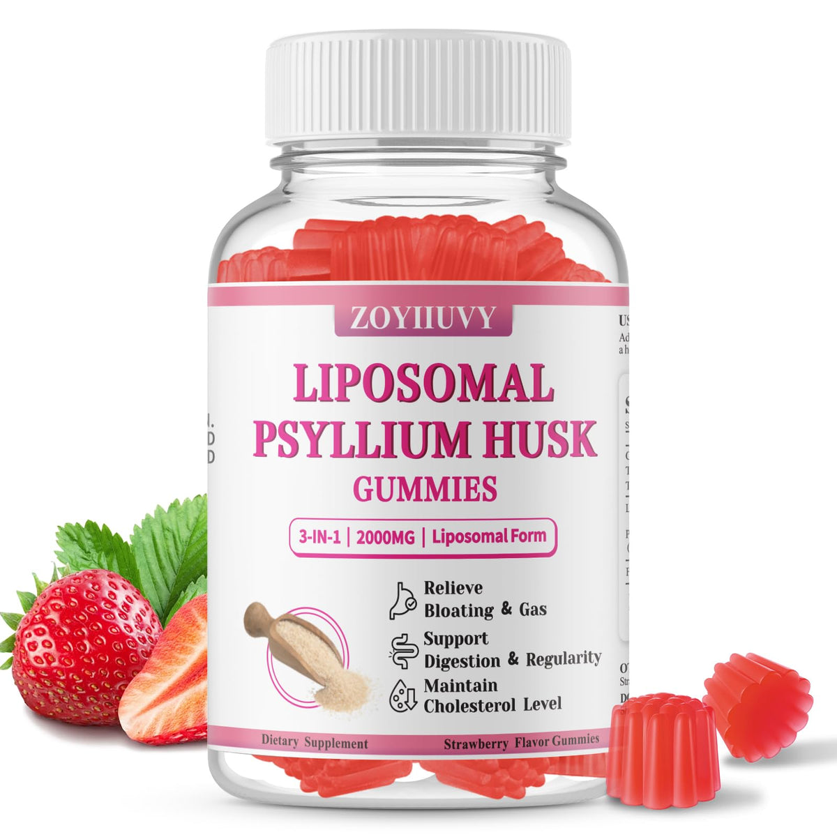 Liposomal psyllium husk gummies