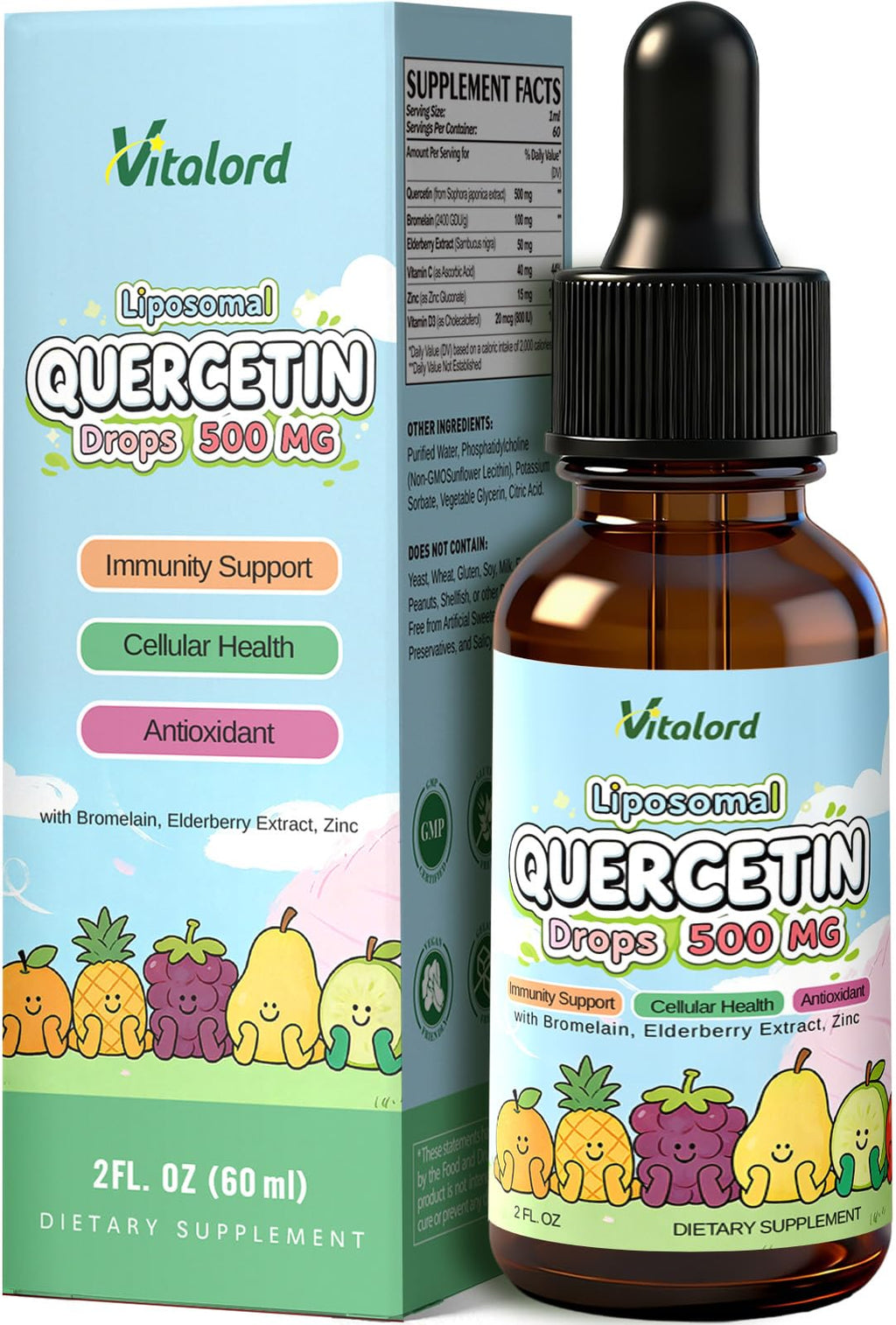 Liposomal Quercetin liquid drops