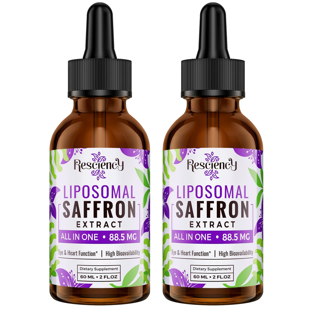 Liposomal saffron extract drops