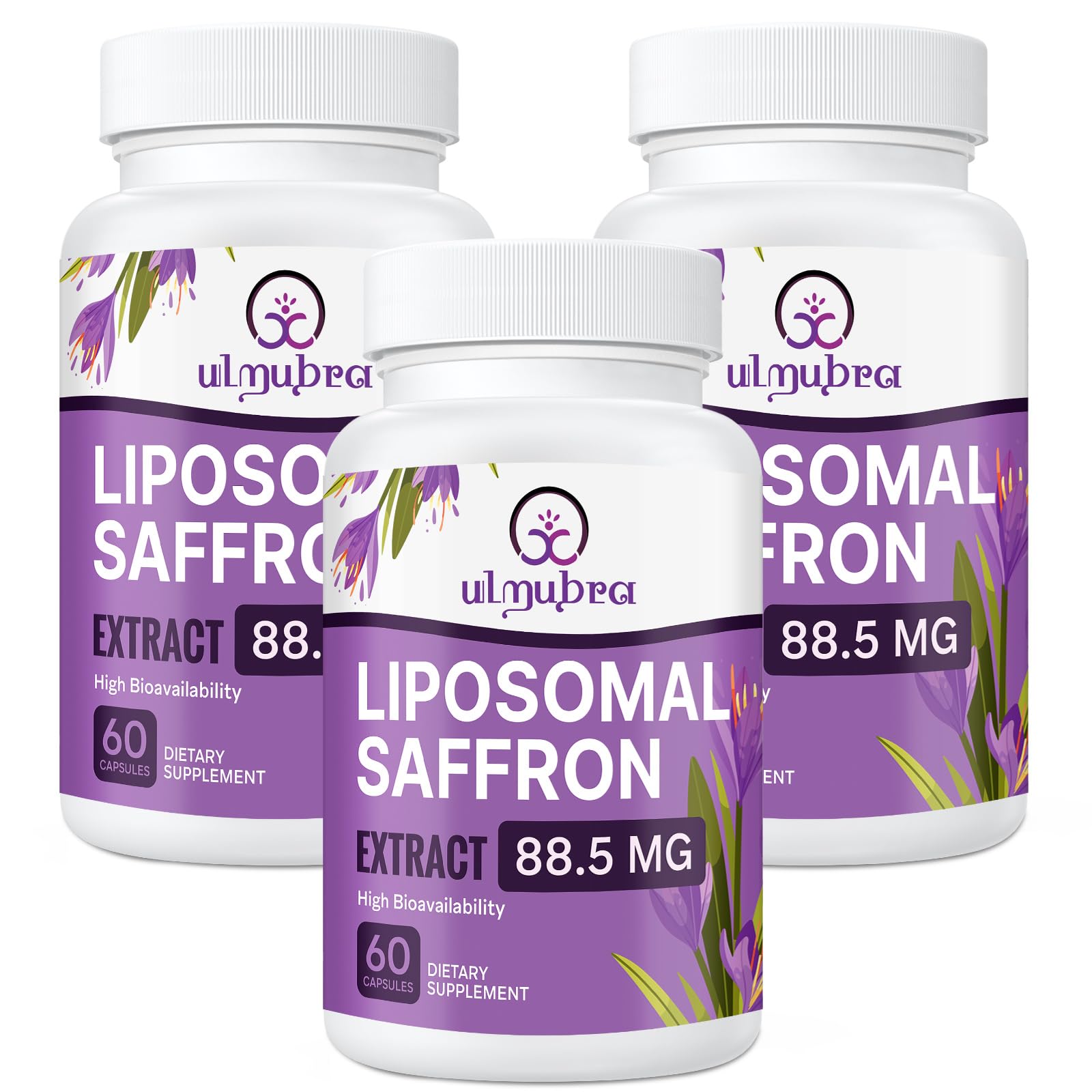 Liposomal saffron supplements for mood