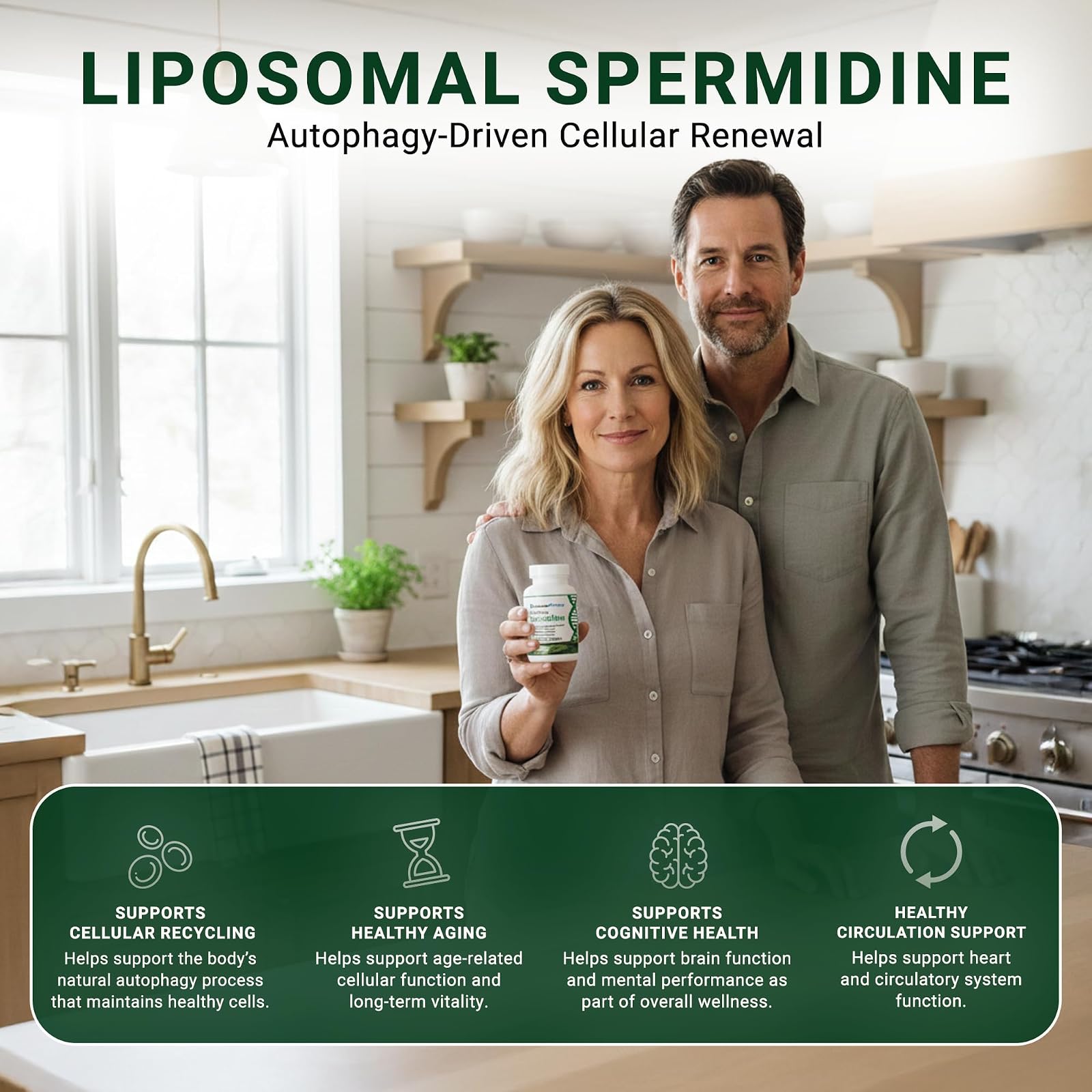 Liposomal spermidine for men’s health