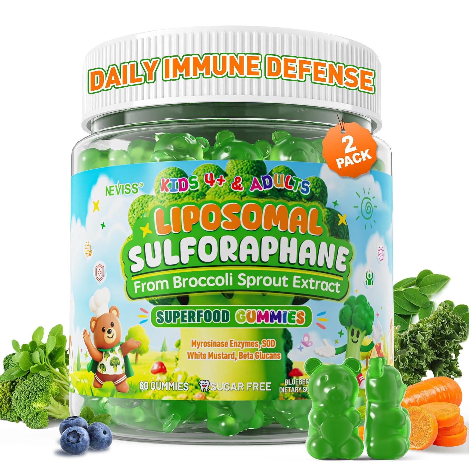 Liposomal Sulforaphane Gummies for immunity