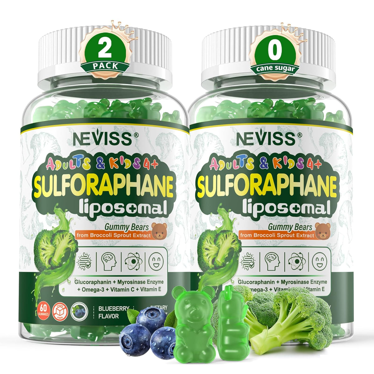 Liposomal sulforaphane gummies for kids
