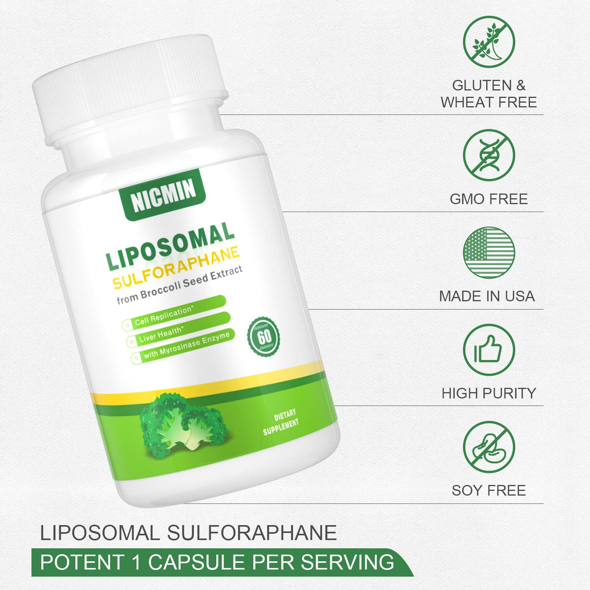 Liposomal Sulforaphane multivitamin for seniors