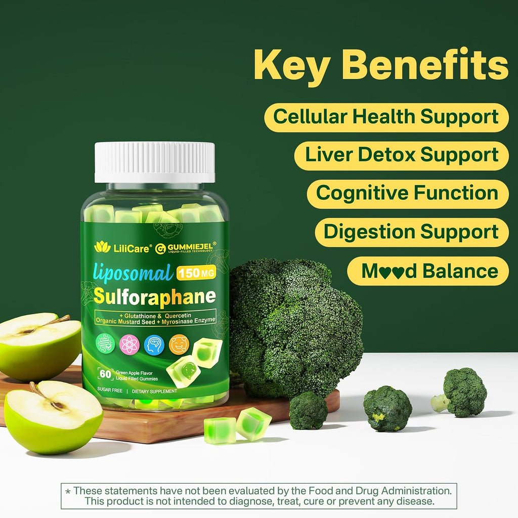 Liposomal sulforaphane multivitamin for seniors