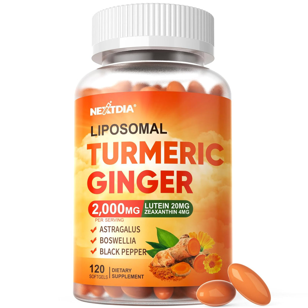 Liposomal turmeric and ginger capsules