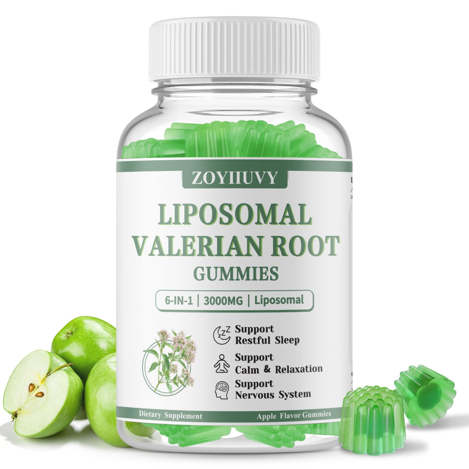 Liposomal valerian root gummies for relaxation