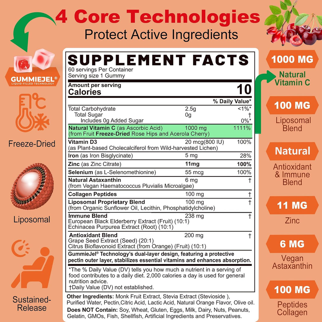 liposomal vitamin c 1000 mg supplement