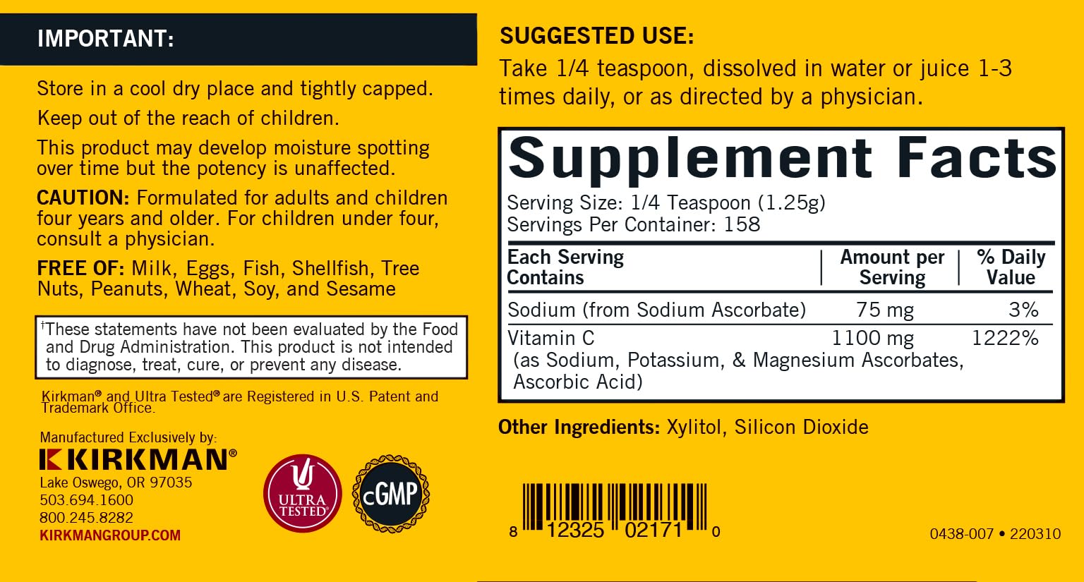 Liposomal vitamin C for better absorption