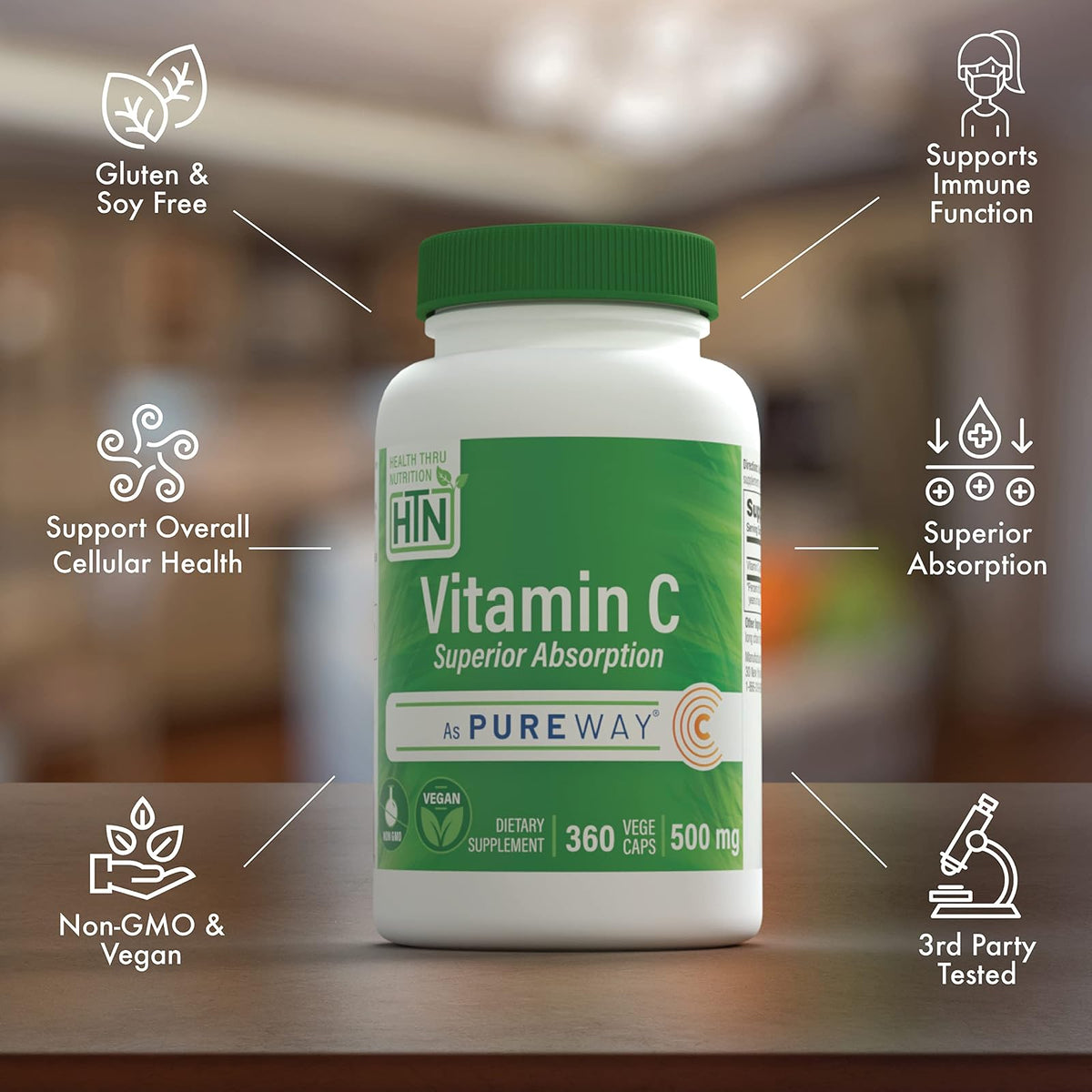 Liposomal vitamin C for better absorption