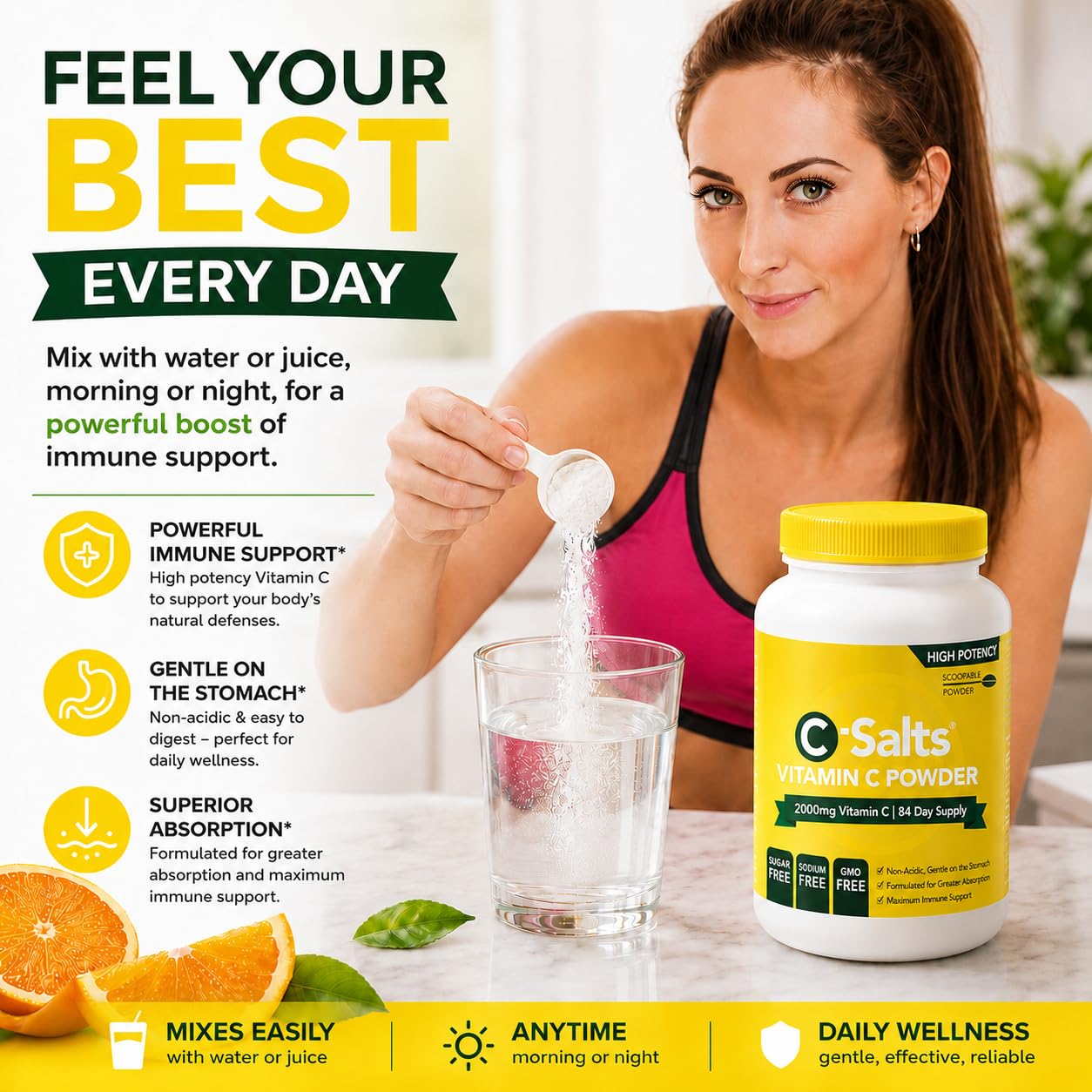 Liposomal vitamin C for better absorption