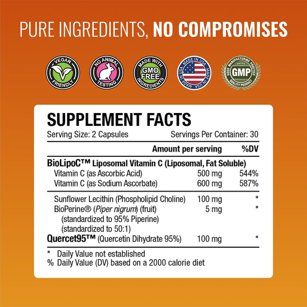 Liposomal Vitamin C for better absorption
