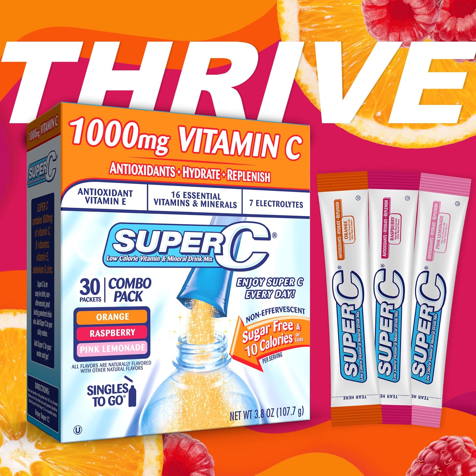 Liposomal vitamin C for hydration