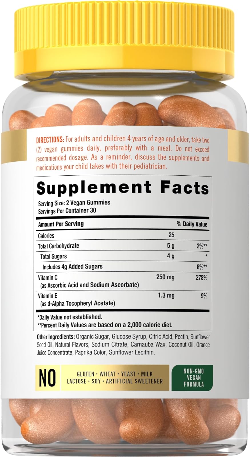 Liposomal vitamin C gummies for absorption